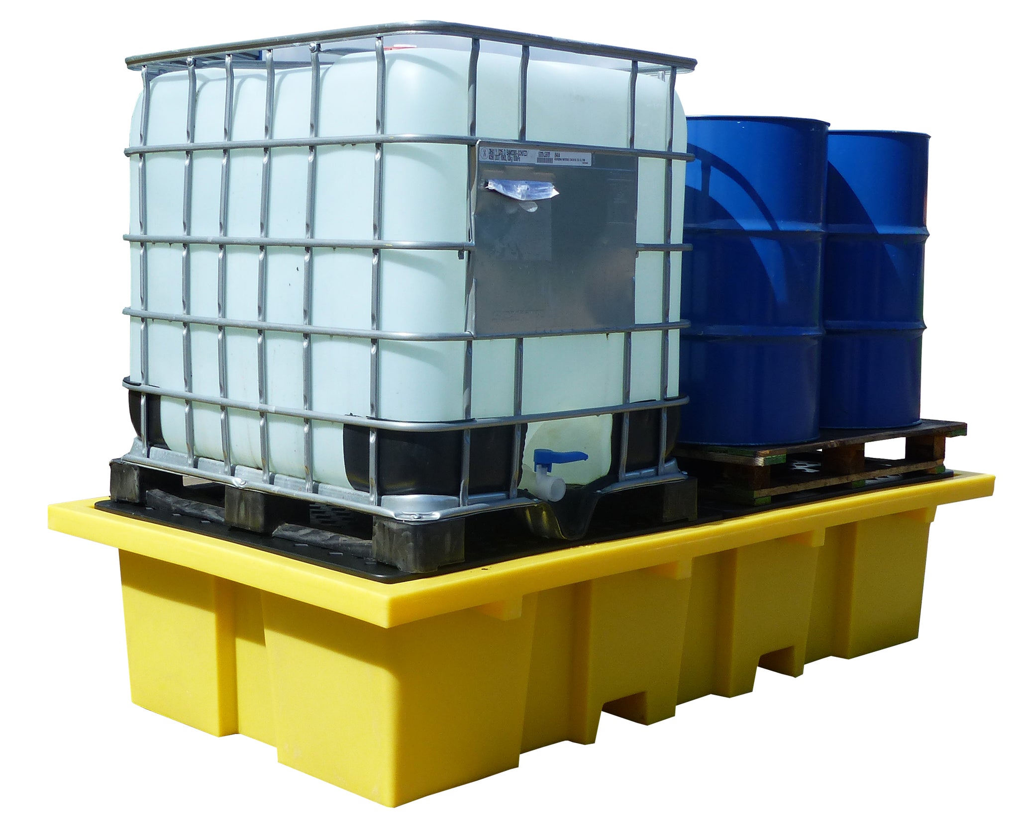 Double 1100 litre IBC Spill Containment Pallet Bund - BB2 – Oil Spill ...